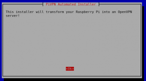 the PiVPN need a static address, fine we are on VPS with assigned IP, OK